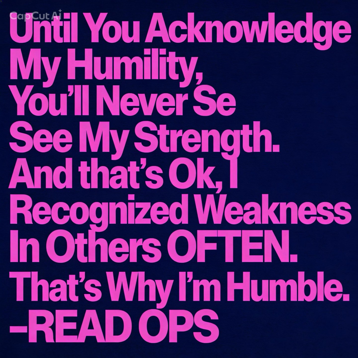 Humbled – READ OPS